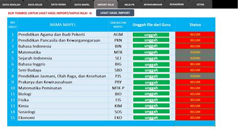Aplikasi Vba Excel 90 Rapor Kurikulum 2013 Permen 21 Tahun 2022 Untuk Sma Versi 7 1