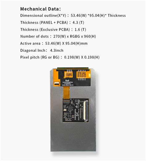 do0430pqmt02 amoled screen do0430pqmt02 4 3inch 540 960 mcu i8080 lcd panel module customized