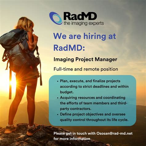 Radmd On Linkedin Clinicaltrials Imagingexperts Nowhiring