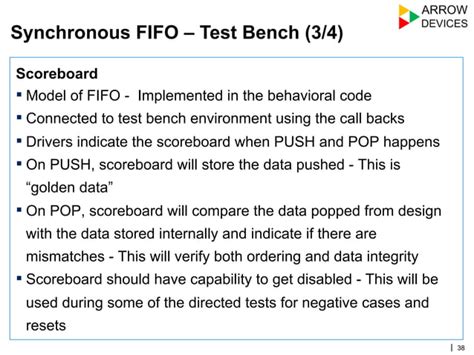 Basics Of Functional Verification Arrow Devices Ppt