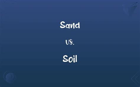 Sand Vs Soil Whats The Difference