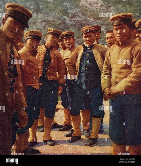 Group Of The Famous Black Watch Of Japan From A Colorised
