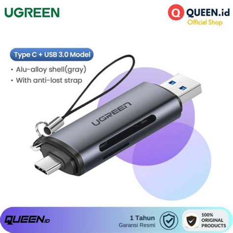 Jual Ugreen Card Reader Usb Type C Micro Sd Tf Sd Card Otg Di Seller Queen Id