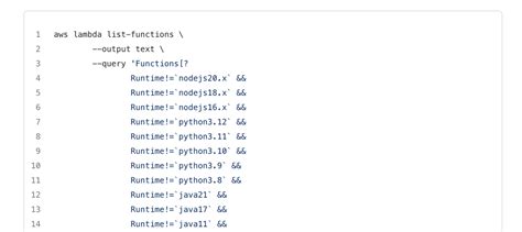Find Deprecated Lambda Runtimes In Your Environment