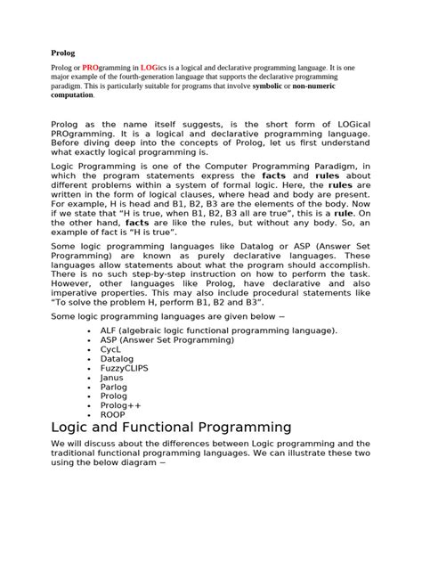 Prolog Lab Pdf Computer Programming Software Engineering