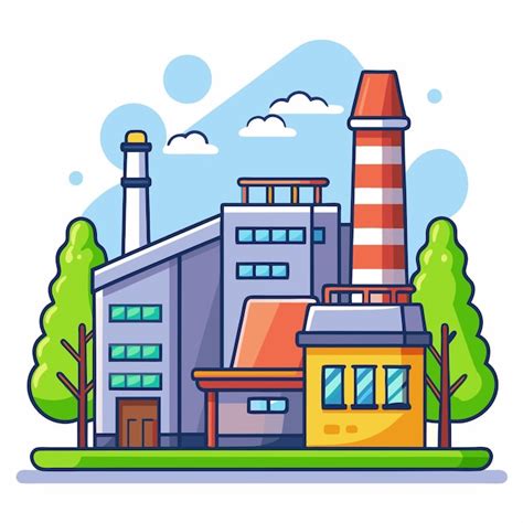 Detailed Dairy Factory Vector Art Premium Ai Generated Vector