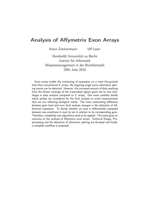 pdf analysis of affymetrix exon arrays