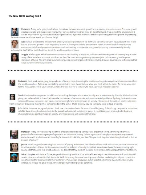 New Toefl Writing Task 1 Pdf