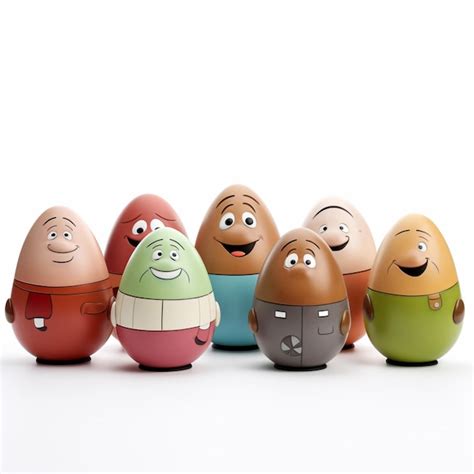 Premium Ai Image Weebles With White Background High Quality Ultra Hd
