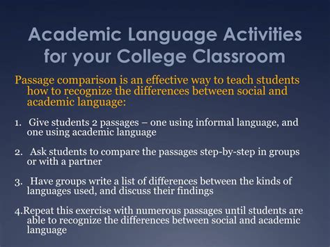 PPT Academic Language PowerPoint Presentation Free Download ID