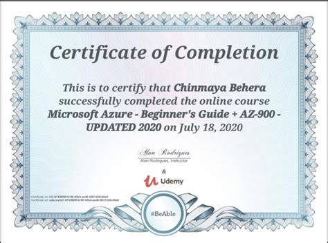 Chinmaya Behera On Linkedin Microsoft Azure In Udemy