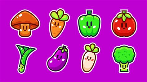Vegetable Pack Cartoon Vector Illustration 9514628 Vector Art At Vecteezy