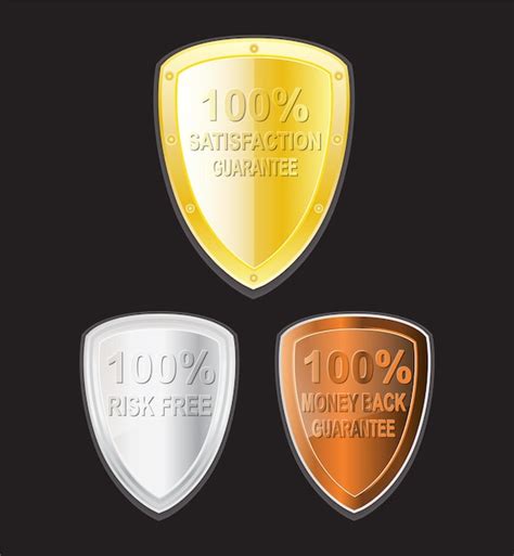 Premium Vector Gold Bronze And Silver Shield