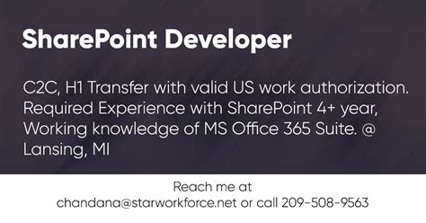 sharepoint developer startekk
