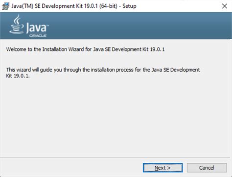 download and install oracle jdk 19 on windows