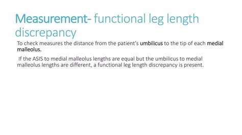 Leg Length Measurements PPTX