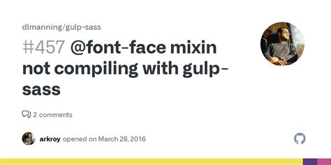 Font Face Mixin Not Compiling With Gulp Sass · Issue 457 · Dlmanning