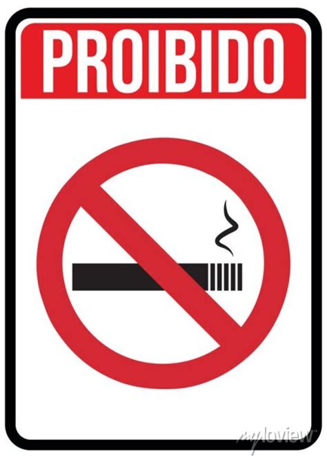 Placa Proibido Fumar Proibido Fumar Não Fume Canvas Prints For The