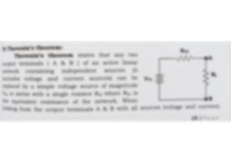 SOLUTION Thevenins Theorem Studypool