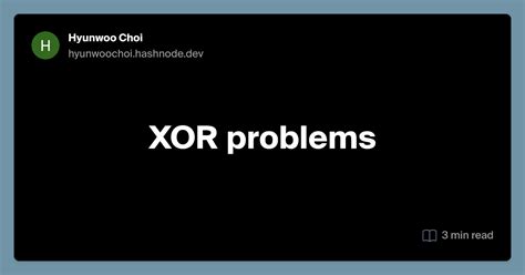 Xor Problems