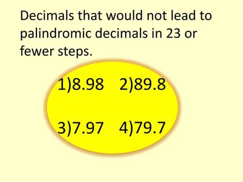 Palindromic Decimal Ppt