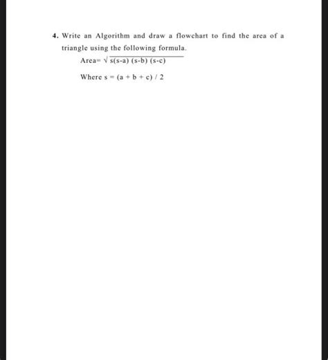 Solved Write An Algorithm And Draw A Flowchart To Find Chegg