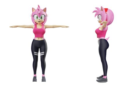 Amy Rose Sporty 3d Model By Thatdefaultuser12 On Deviantart
