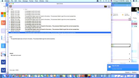 Outlook For Mac 2016 Sync Errors Office 365 User Microsoft Community
