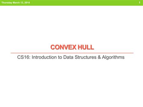 Convex Hull