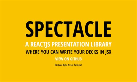 spectacle a reactjs presentation library idevie