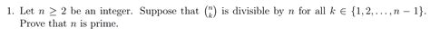Solved Let N Be An Integer Suppose That Is Chegg Com