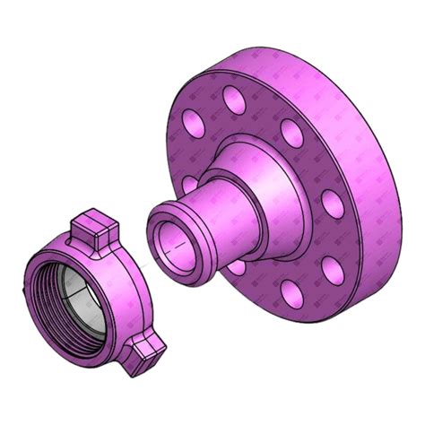 Flange Adapter 4 2500 Rtj X 3 1502 M 6170 Psi Sour Service Big Iron Flow Control