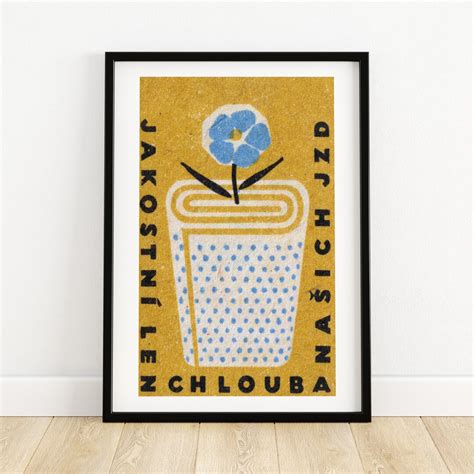 Quality Linen Matchbox Print Aesthetic Wall Art Vintage Art Matchbox