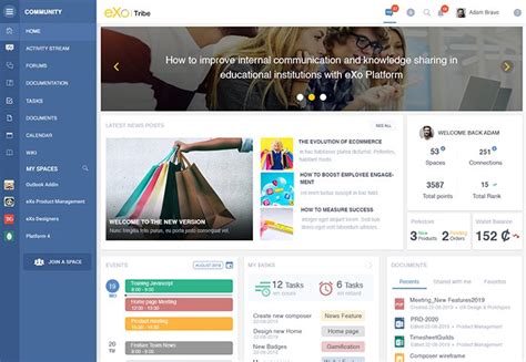 EXo Platform Features Price Reviews Rating ELearning Industry