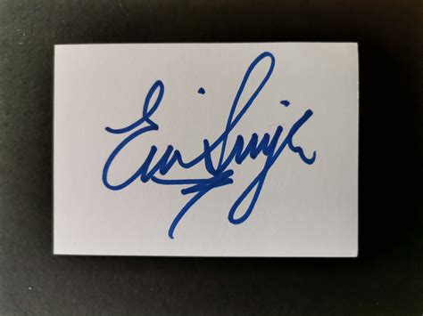 Erik Singer Original Hand Signed Autograph On Paper