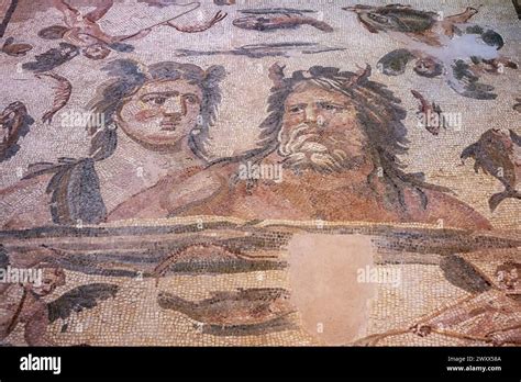 Mosaic Of Oceanus And Tethys Daphne 4th Century Hatay Archaeology