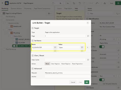 Linking To Oracle Apex Interactive Report