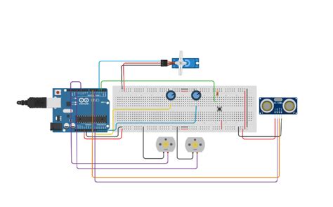 circuit design riego automático tinkercad