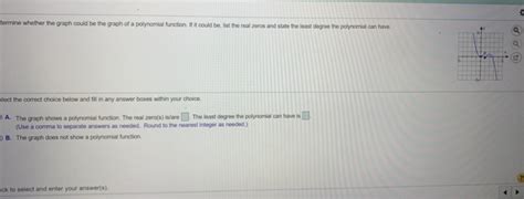 Solved Termine Whether The Graph Could Be The Graph Of A