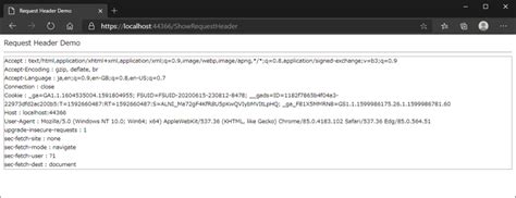 Aspnet Coreで ヘッダを取得するコードと実行結果 ヘッダのダンプ Aspnet Core プログラミング Ipentec