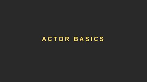 learning actor coding from blueprints actor basics actor