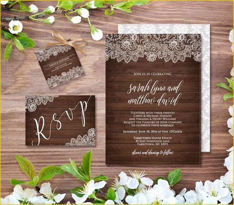 Rustic Wedding Invitation Templates Free Download Of Wedding Invitation