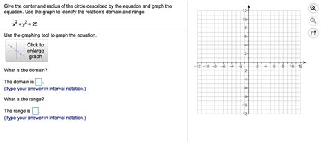Solved Give The Center And Radius Of The Circle Described By Chegg