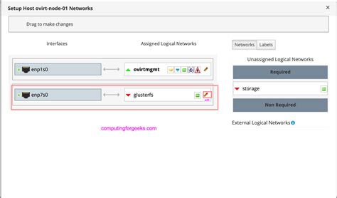 creating vm and storage logical networks in ovirt rhev