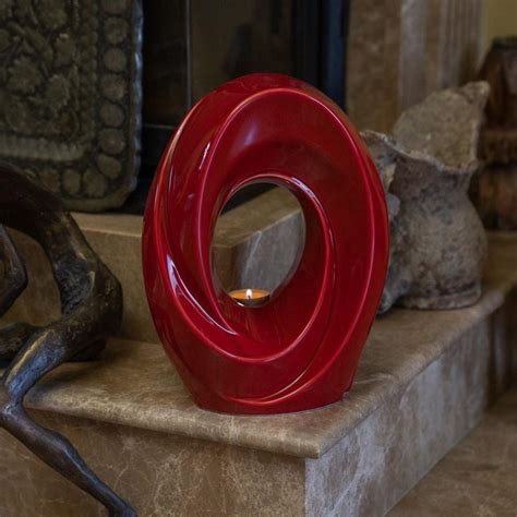 Cremation Urn For Ashes The Passage Large Red Ceramic Urn Etsy