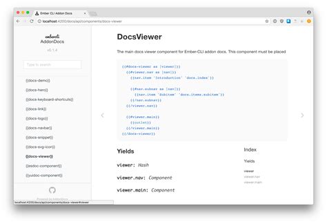 Ember Cli Addon Docs Shared Documentation For The Ember Ecosystem