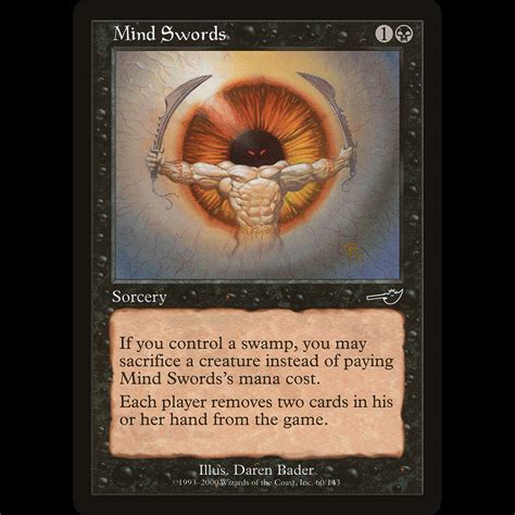 Mtg Espadas Mentales Mind Swords Nemesis Nem 60 Madtoyz