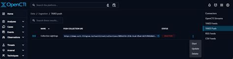 Taxii Push Opencti Documentation