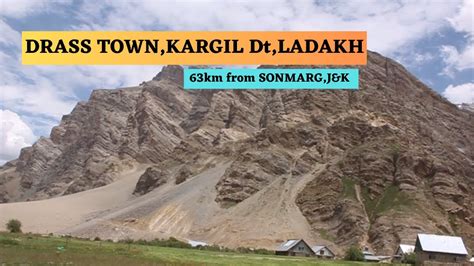 Drass Town Drass Ladakh Dras River Drass River Drass Valley