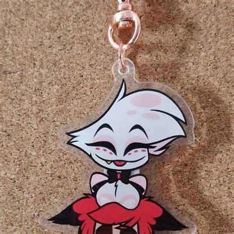 Hazbin Hotel Ship Acrylic Keychains Doublesided Charms Huskerdust